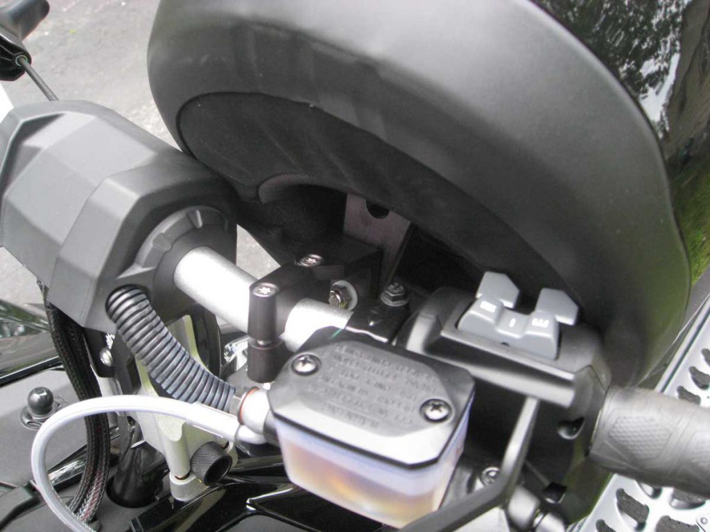 Helmet Hanger - Handlebar-Mounted Atorage Device for Your Helmet.